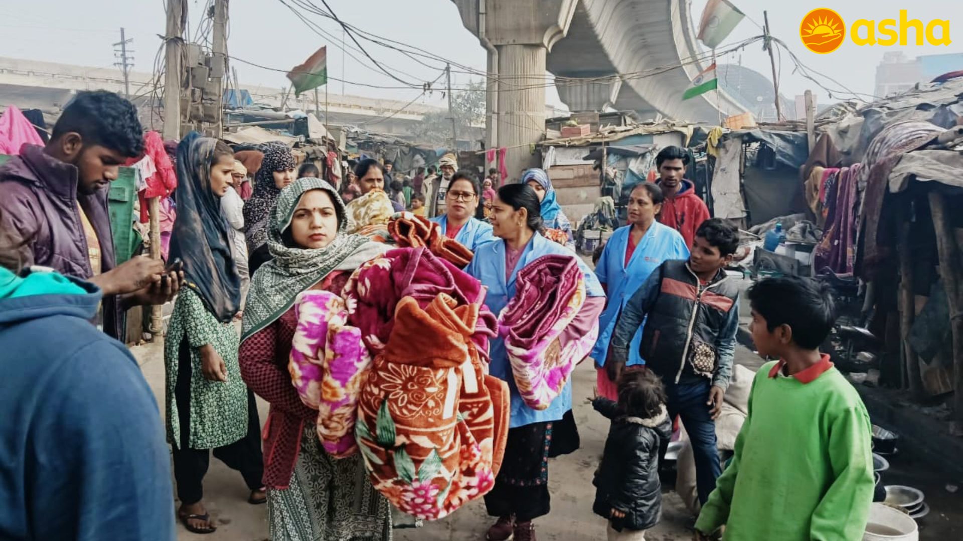 Asha’s Winter Relief: Comfort for Lal Bagh Communities • Asha India
